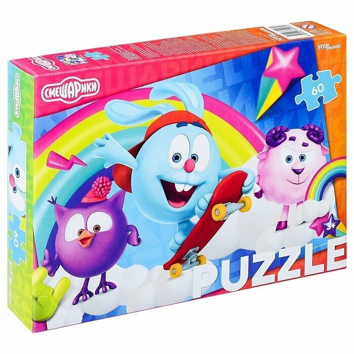 Пазлы Step Puzzle 60 Смешарики new Мармелад Медиа (81203)