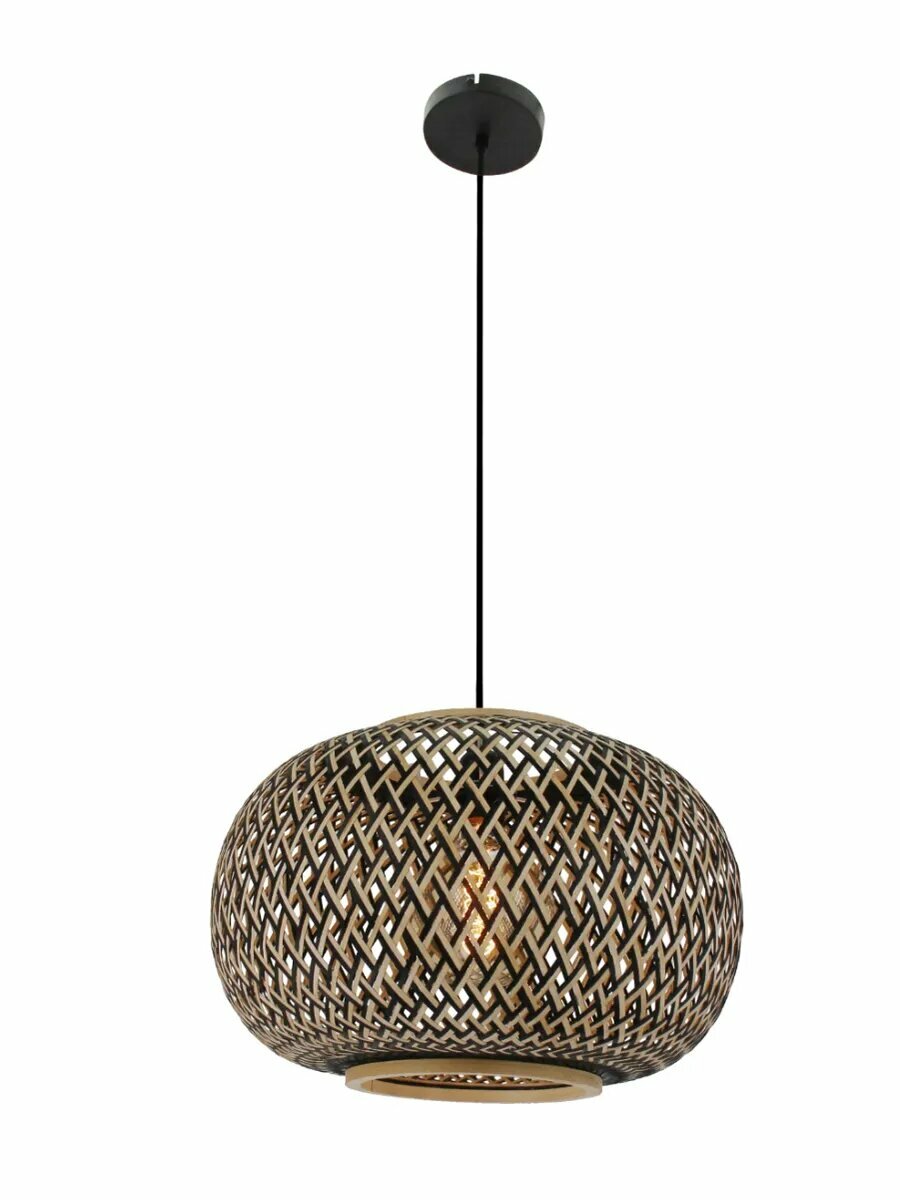 Подвесная эко люстра в стиле бохо