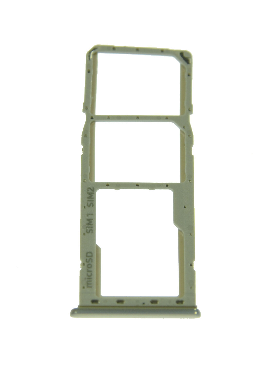 Держатель сим/карты памяти (Sim/Flash card holder) для Samsung A205/A20(2019)/A21s/A217/A305/A30(2019)/A325/A505/A50(2019)/A515/A705 Sim2+Flash silver