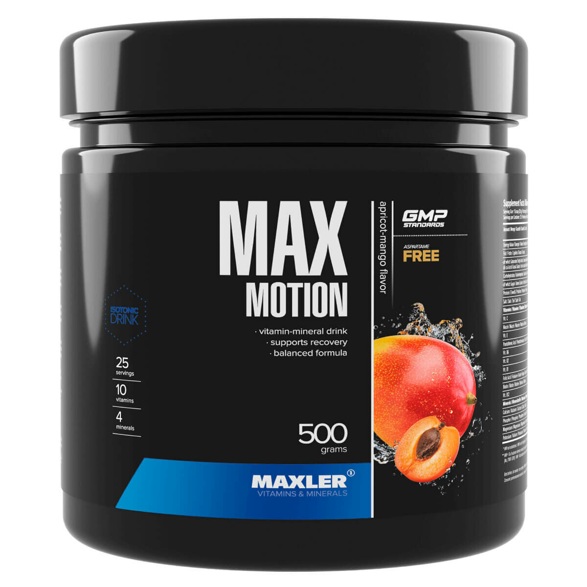 Изотоник Max Motion, вкус Абрикос-манго, 500 г, MAXLER