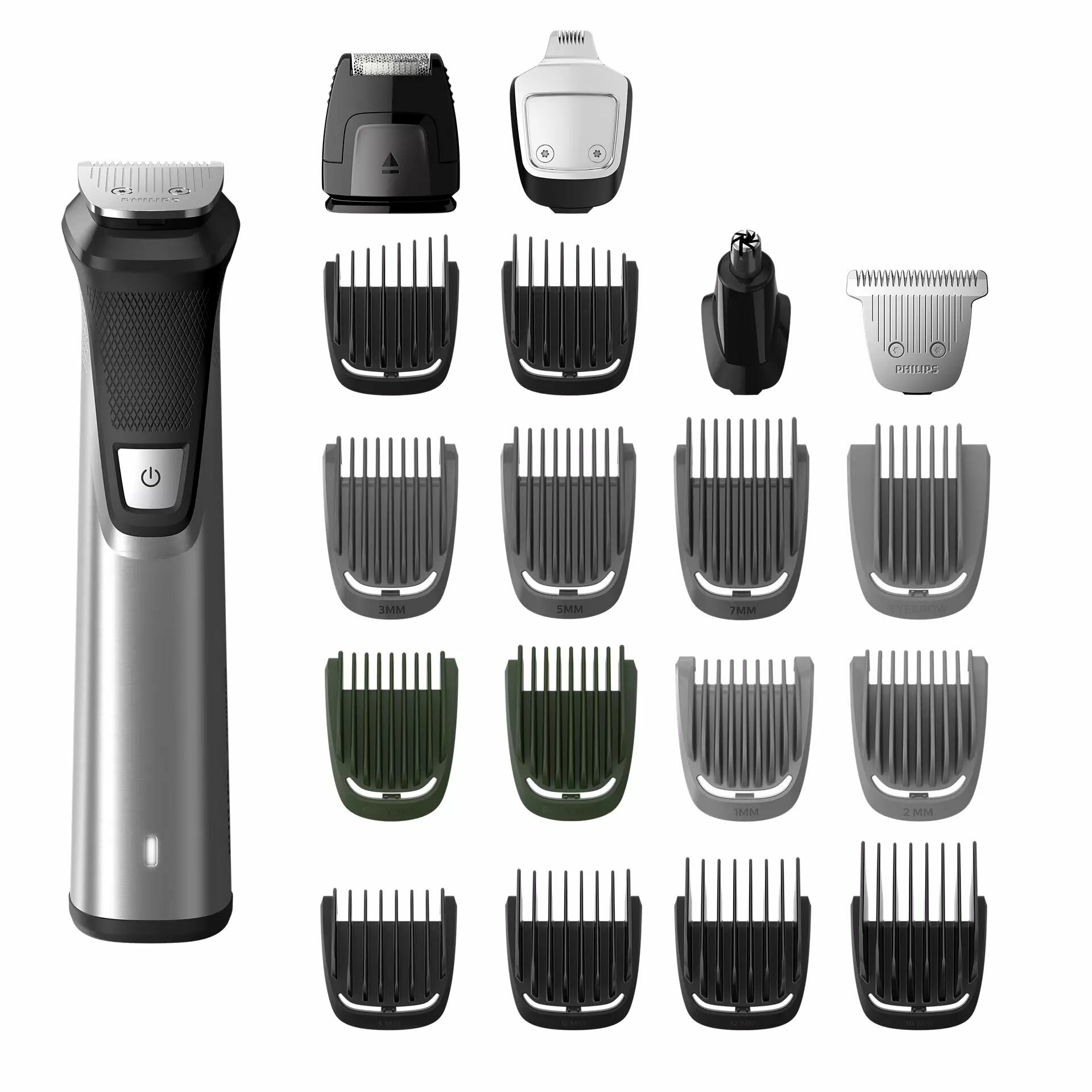 Philips Триммер для волос Триммер для бороды и усов Philips MG7750 триммер для бороды и усов, кол-во насадок 14, кол-во насадок 18