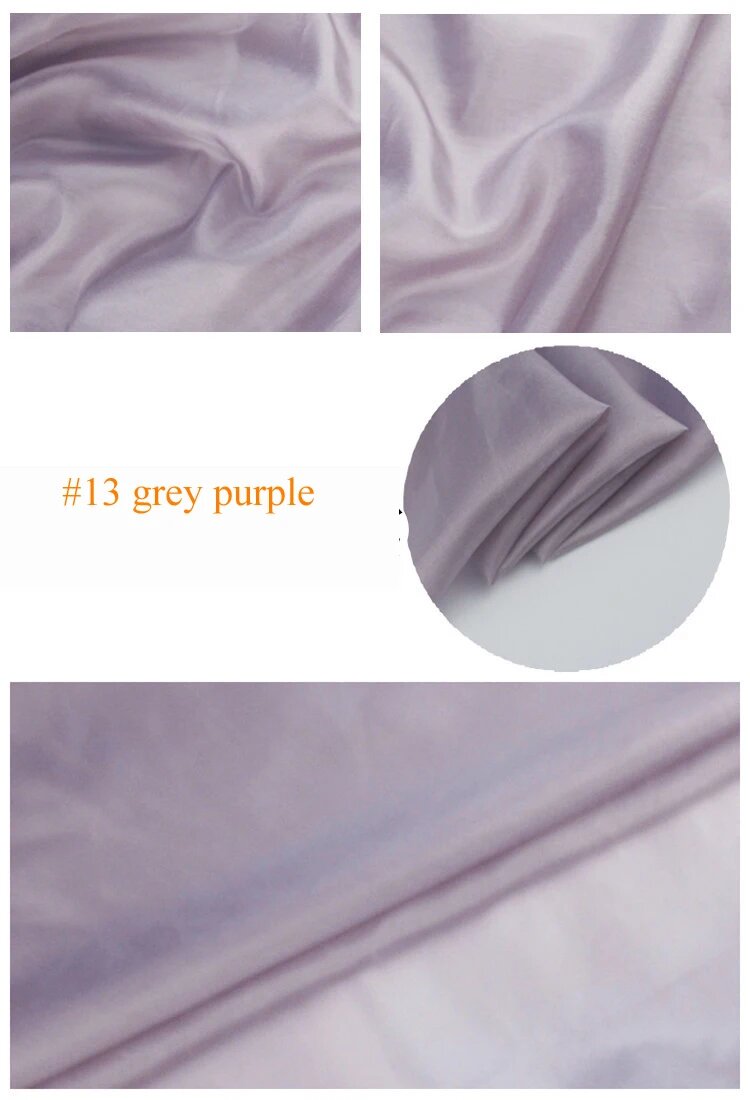Шелковая ткань Хабутай FABRIC SHIPPER 1 метр Сиреневый, 1Meter X 1.14Meter, 13 grey purple