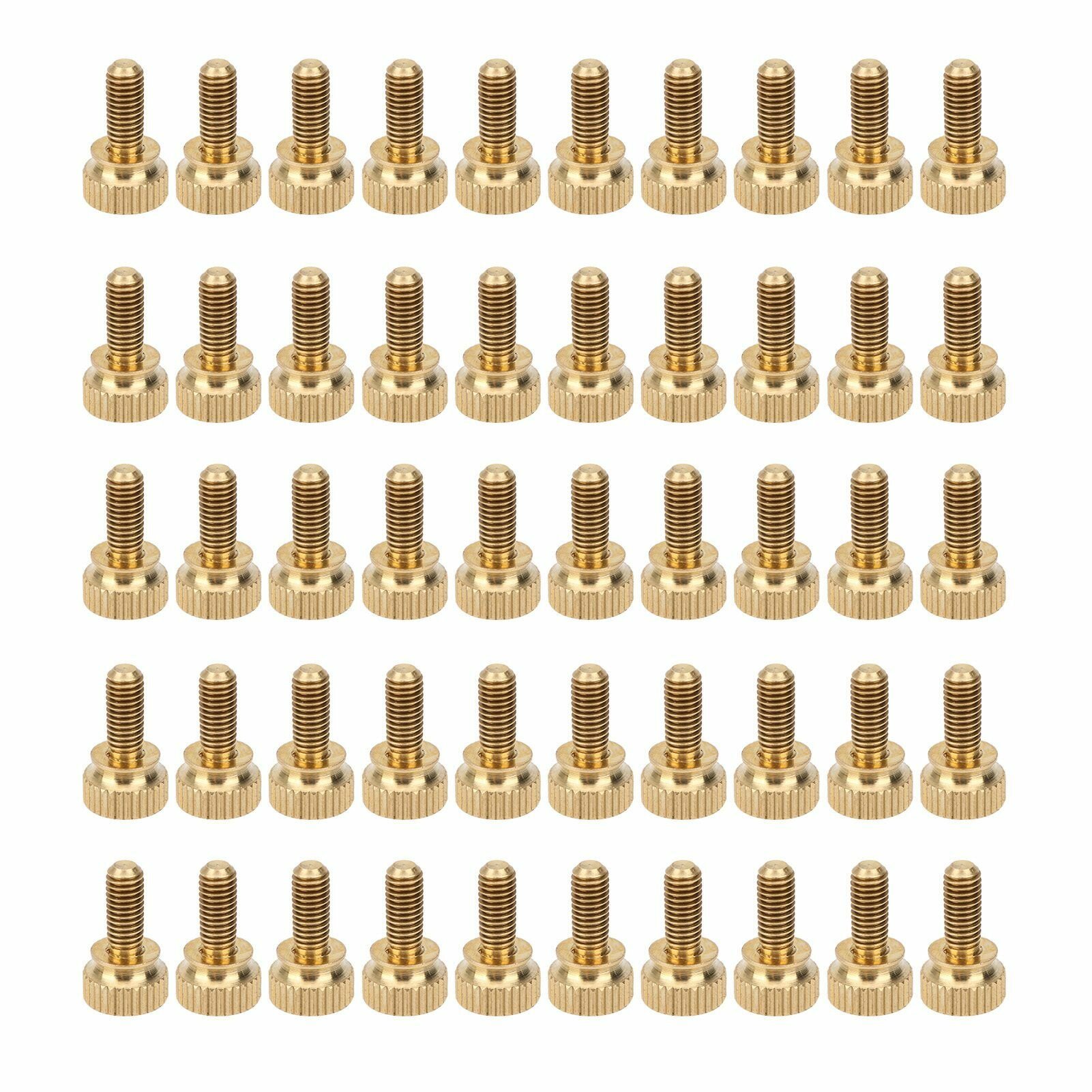 50шт медные винты с накаткой M5x12мм