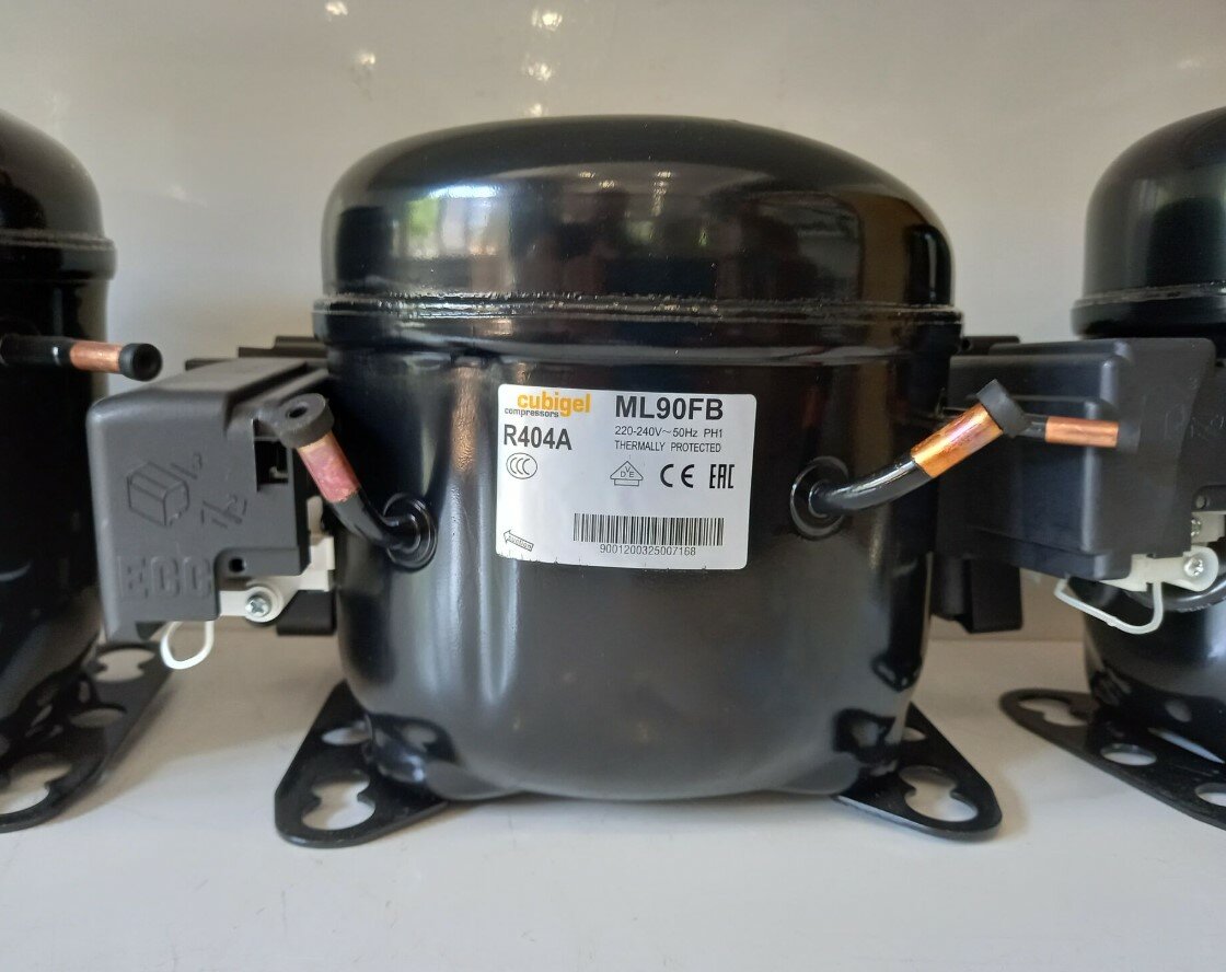 Компрессор Cubigel ML90FB (R404a, низкотемпературный, 407 Вт при То=-23.3 град. Тк=54.4 град.)