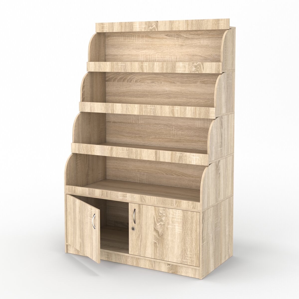Стеллаж "браво" №3, Дуб Сонома. Производитель товара - компания Westcom.