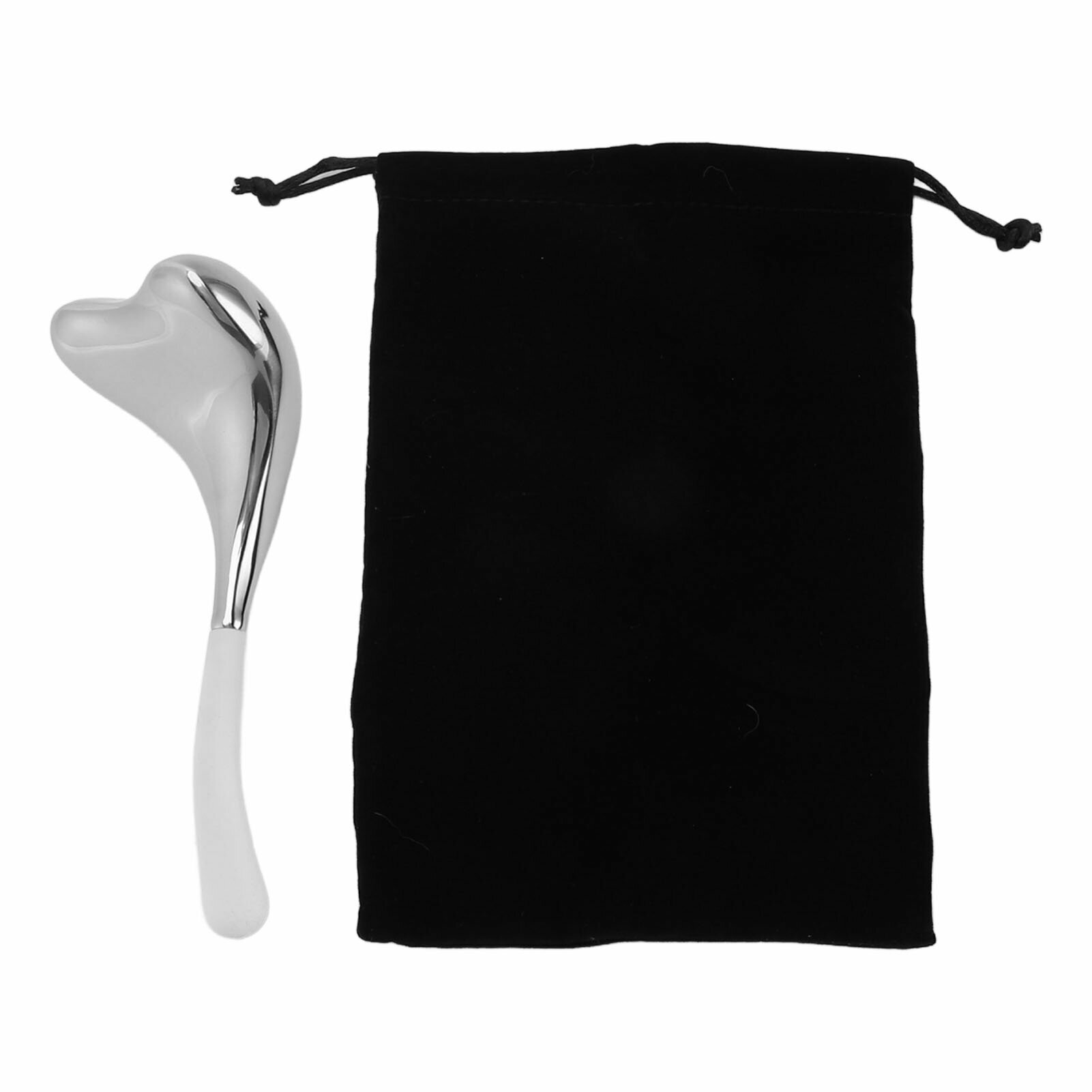 Крио-палочка Гуаша из нержавеющей стали с охлаждающими ледяными шариками и сумкой для хранения. Инструмент для ухода за кожей лица и глаз.