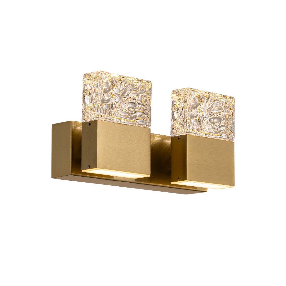 Настенный светильник Delight Collection MD17090026 MB17090026-2B gold, Прозрачный/Золотой, LED, 4 x 2.4 Вт.