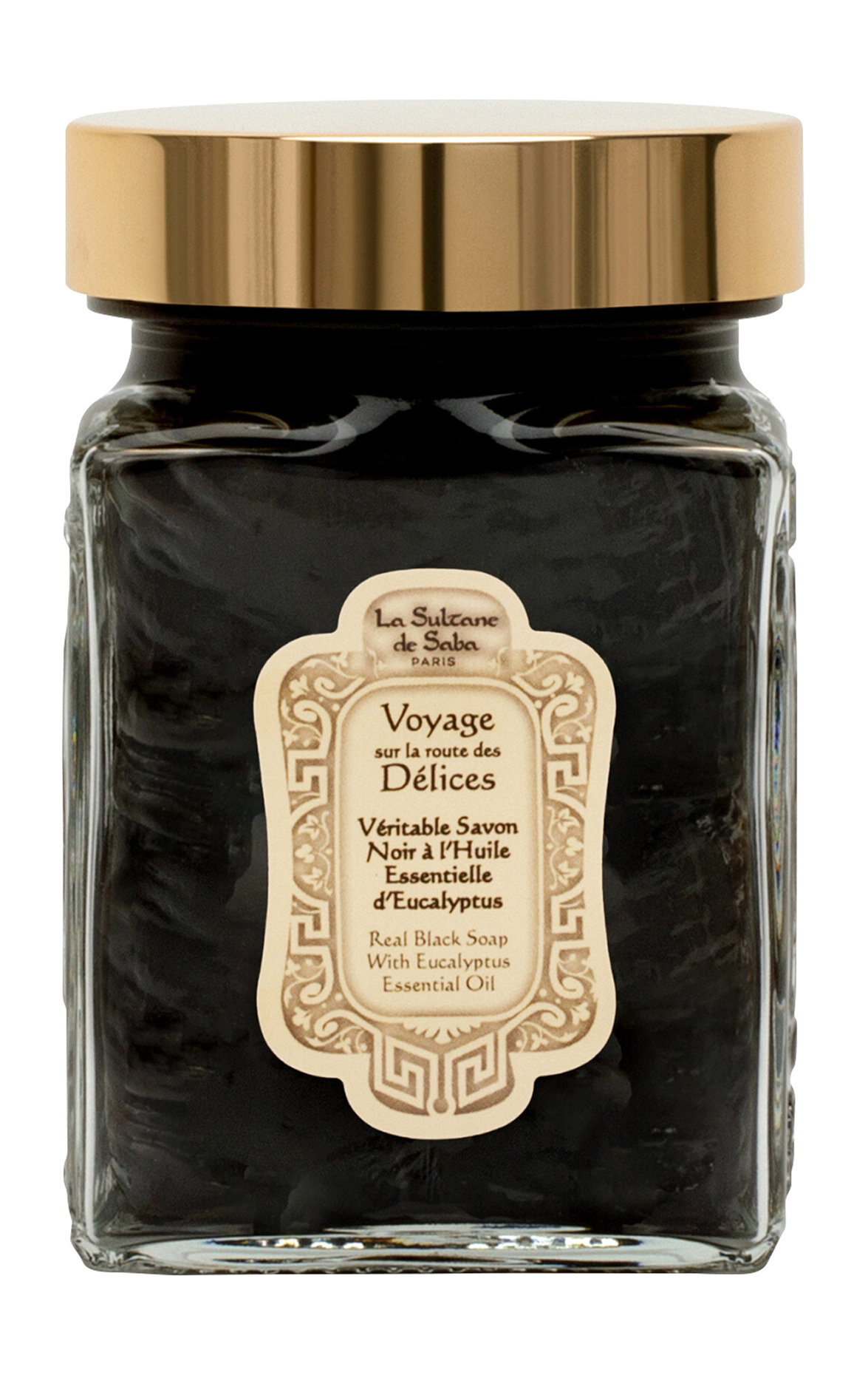La Sultane de Saba Voyage sur la Route des Delices Eucalyptus Real Black Soap Черное мыло с эвкалиптом для лица и тела