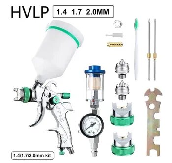 Высокое распыление 1,4/1,7/2,0 мм верхнего слоя пневматической машины распыления краски для автомобильного листового