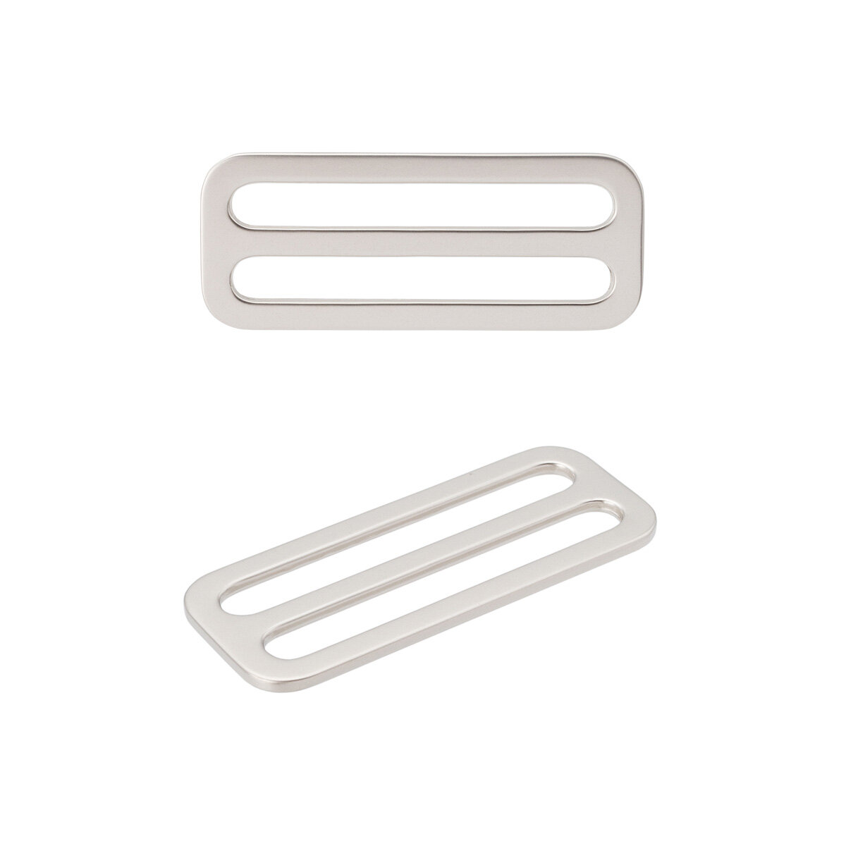 МВ 2343 Рамка-регулятор литая плоская 51мм (60*24мм) металл (Nickel Серебро (никель) матовое), 6 шт