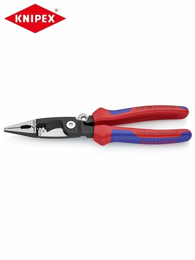 KNIPEX 13 92 200 Клещи для электромонтажа С зубцами плоскогубцев Многоцелевой Портативный
