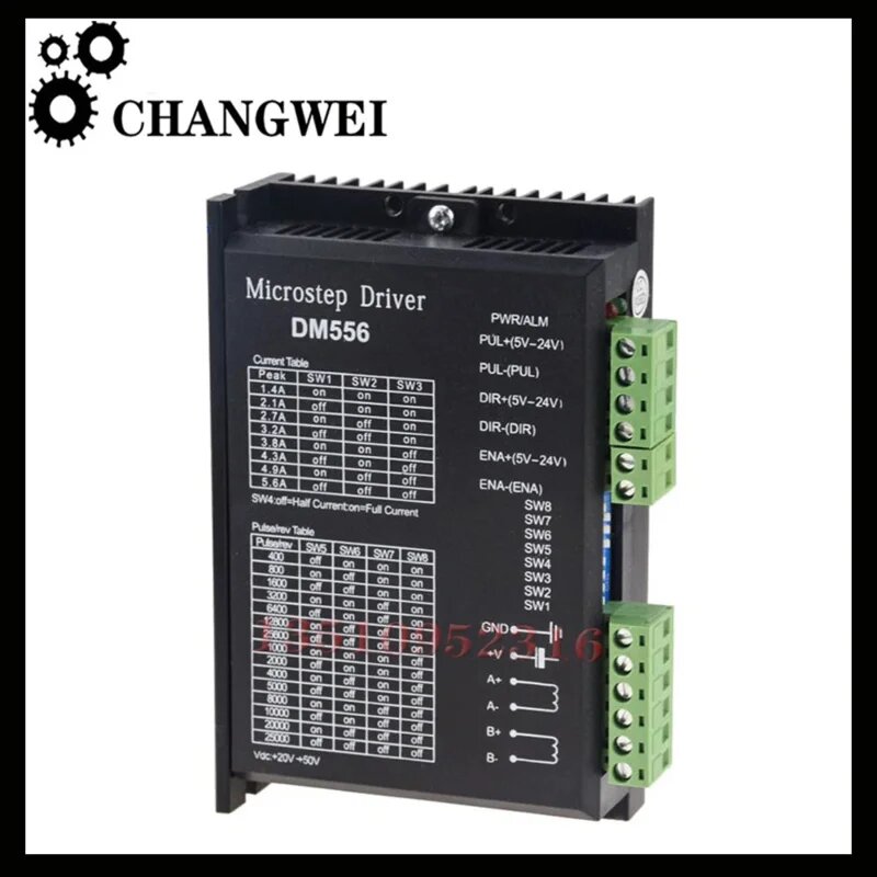 Контроллер шагового двигателя DM542 DM556 2-фазный цифровой контроллер шагового двигателя 18-48 В постоянного тока Двигатель серии 57 86 стоит 4,2 А, DM556