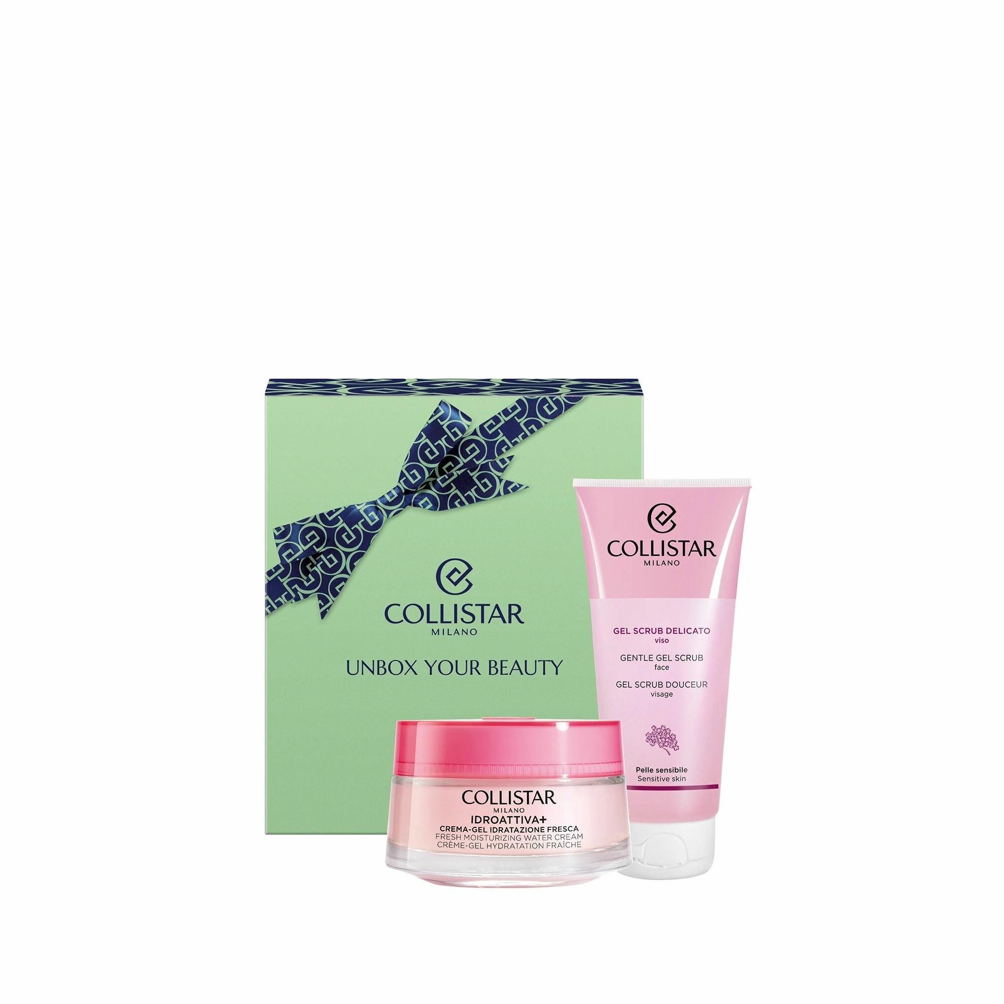 Collistar - Набор: Idro-Attiva Crema-Gel Увлажняющий Крем Гель Для Лица 50мл + Нежный скраб-гель для лица 100 мл