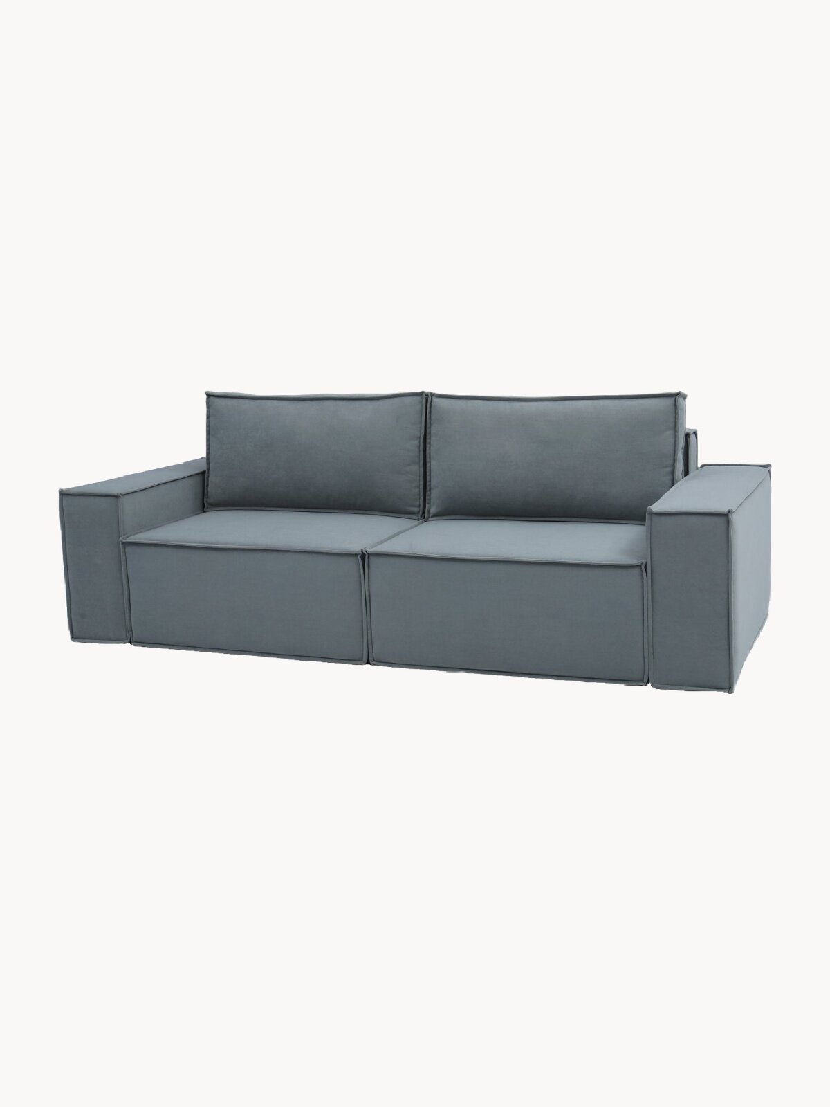 Диван CITYHD Парма Про, раскладной, двухспальный, серый, с ящиком