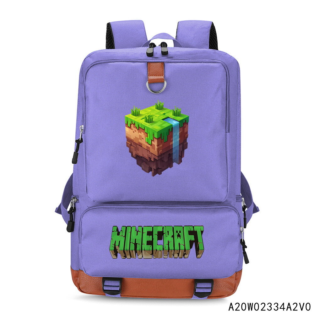 Школьная сумка Minecraft, игровая периферийная школьная сумка для школьников, большая емкость, рюкзак с принтом, компьютерная сумка