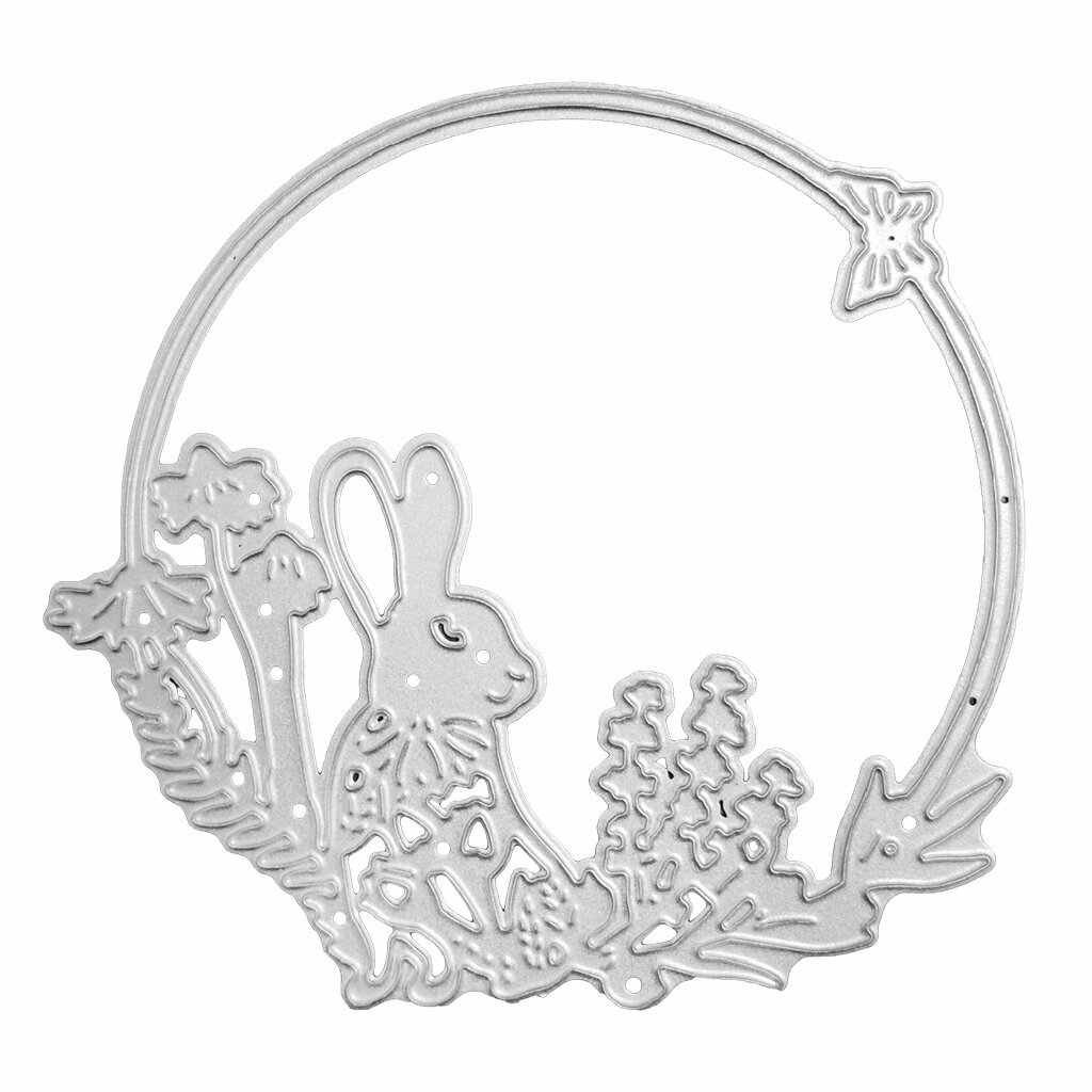 Пасхальный Кролик Цветок Режущие Штампы DIY Альбом Для Скрапбукинга Изготовление Бумажных Карточек Инструмент для Украшения Детей Взрослых Изготовление