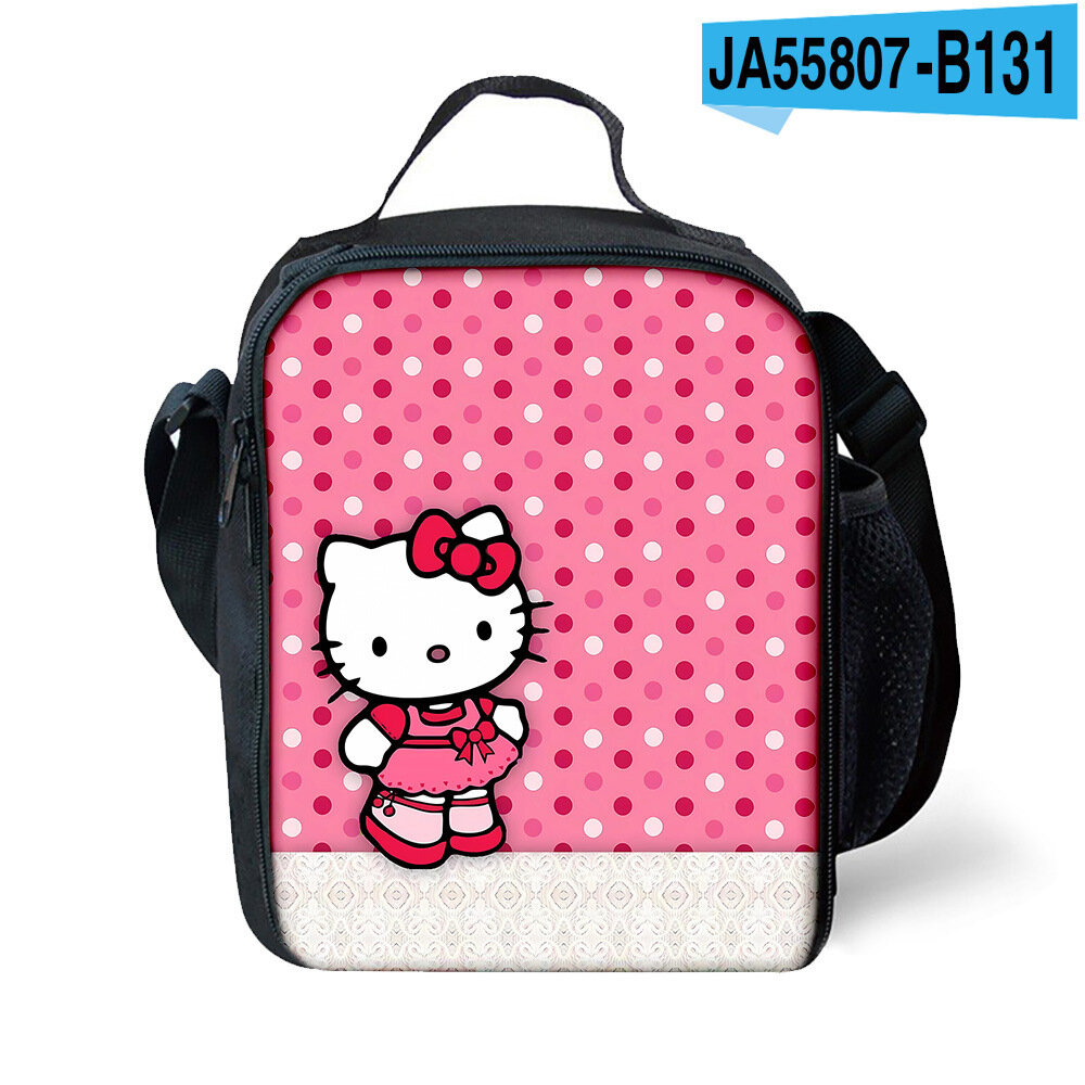 Трансграничный хит продаж, милый HelloKitty, сумка для обеда Hello Kitty, сумка для льда, студенческая сумка для еды, мультяшная сумка на плечо
