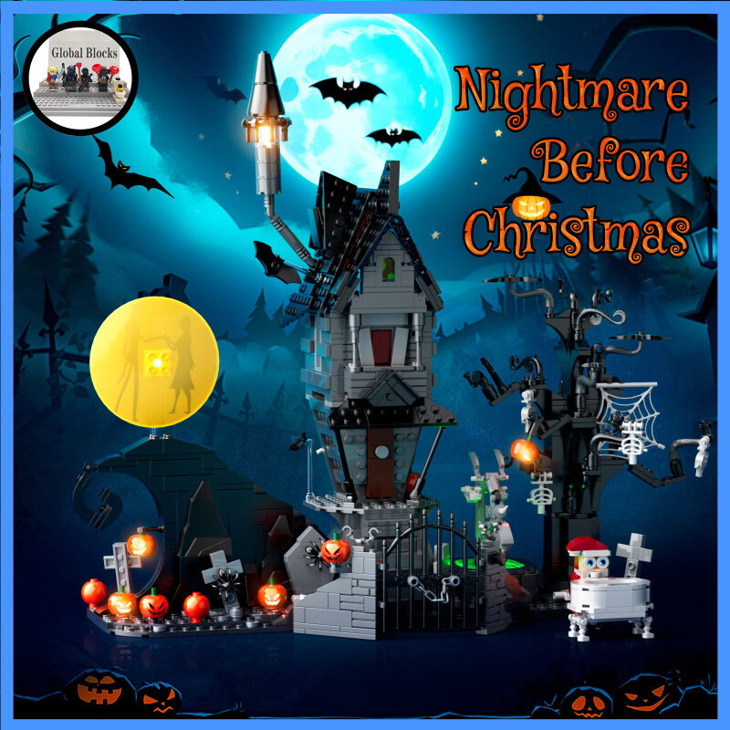 Конструктор Jack совместимы с конструкторами лего, The Nightmare Before Christmas/Halloween Nightmare Castle 957деталей 44CM, пакет купить на OZON по низкой цене (1654914685)