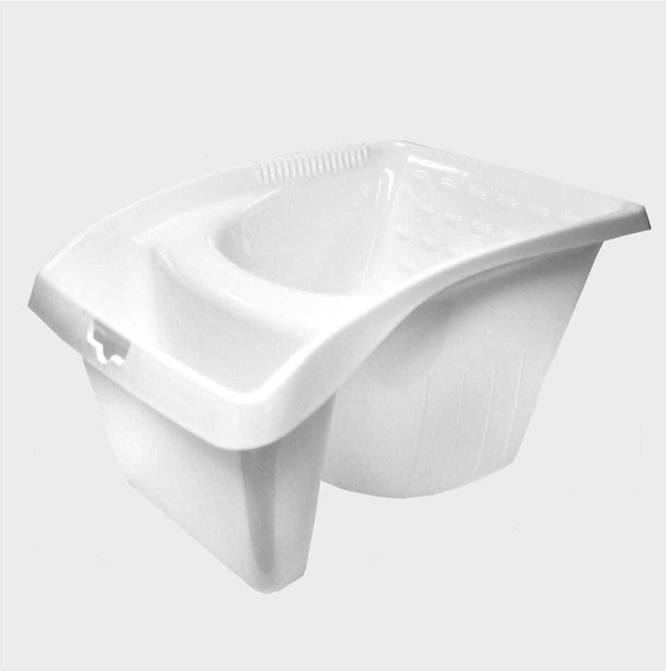 Ковш для краски DECOR 220х180х120 мм, 1,2 л, пластмассовый, белый (670-2218/670-2207)