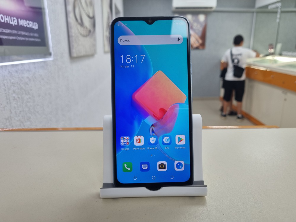Смартфон TECNO Spark Go 2022 2/32 ГБ, 2 SIM, Атлантический Синий, б/у, уценка