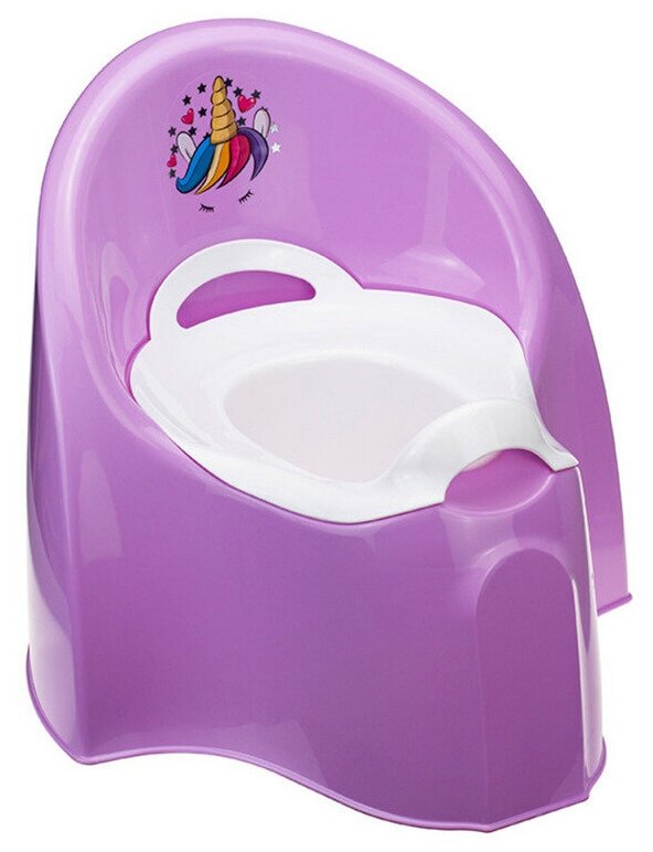 Горшок туалетный детский Idea Единорог, 33.8x36x30.5см