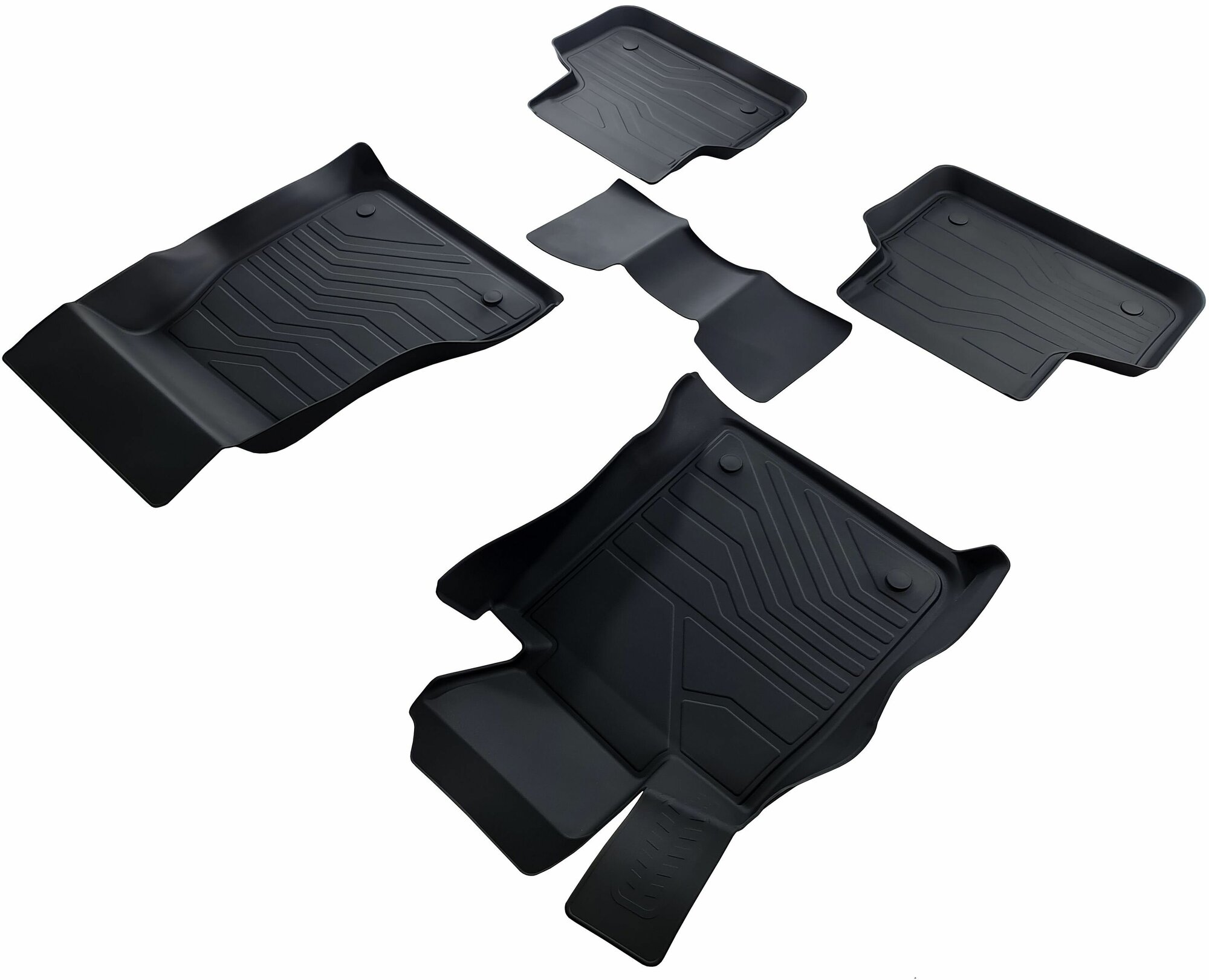 Коврики для салона резиновые SRTK 3D LUX для BMW 5 G-30/G-31 (2016-)