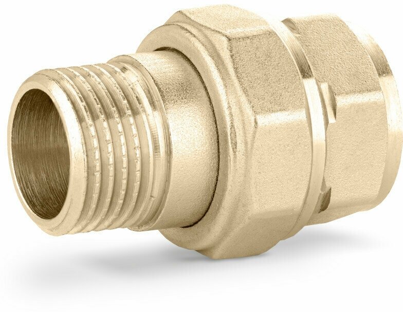 Разъемный сгон (американка) прямой 1" НВ латунный с прокладкой O-RING, LD Pride