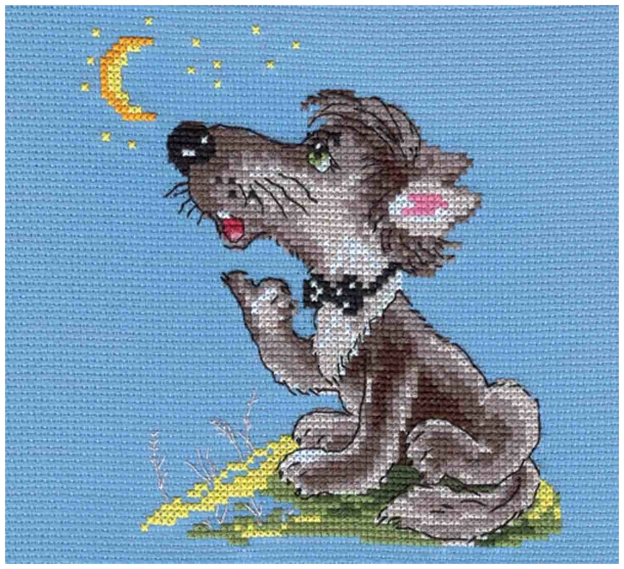 Набор для вышивания крестом Алиса"По секрету (синяя)" 13х14 см 0-31 Творческий набор с комплектом качественных ниток мулине, хлопковой канвой, удобной иглой, подробной схемой и инструкцией