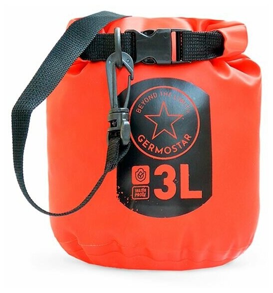 Сумка водонепроницаемая (гермомешок) Germostar Pro ПВХ на трикотажной основе 3 л