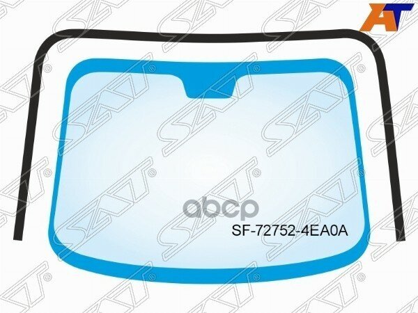 Молдинг лобового стекла (П-образный/ Железная крыша) Nissan Qashqai 13-22 / Rogue Sport 17-24 Sat арт. SF-72752-4EA0A