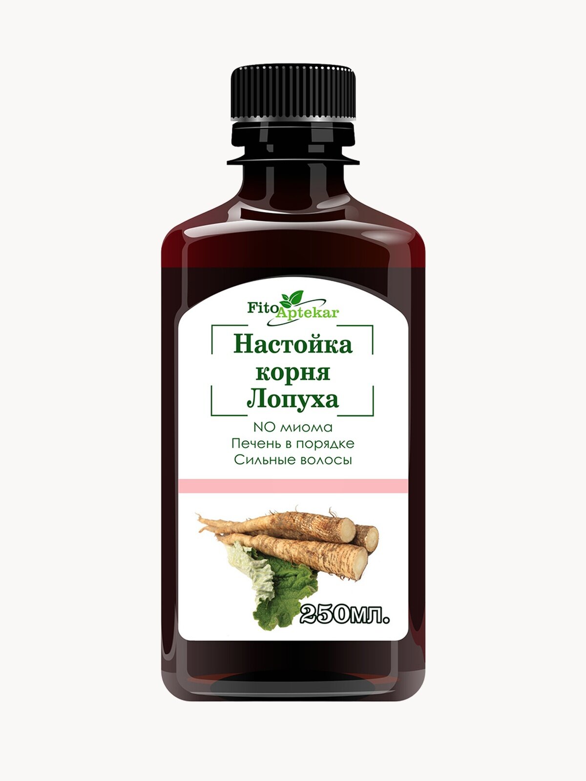 Настойка корня лопуха "Фито-Аптекарь" - сильные волосы, крепкий иммунитет и здоровая печень, 250 мл