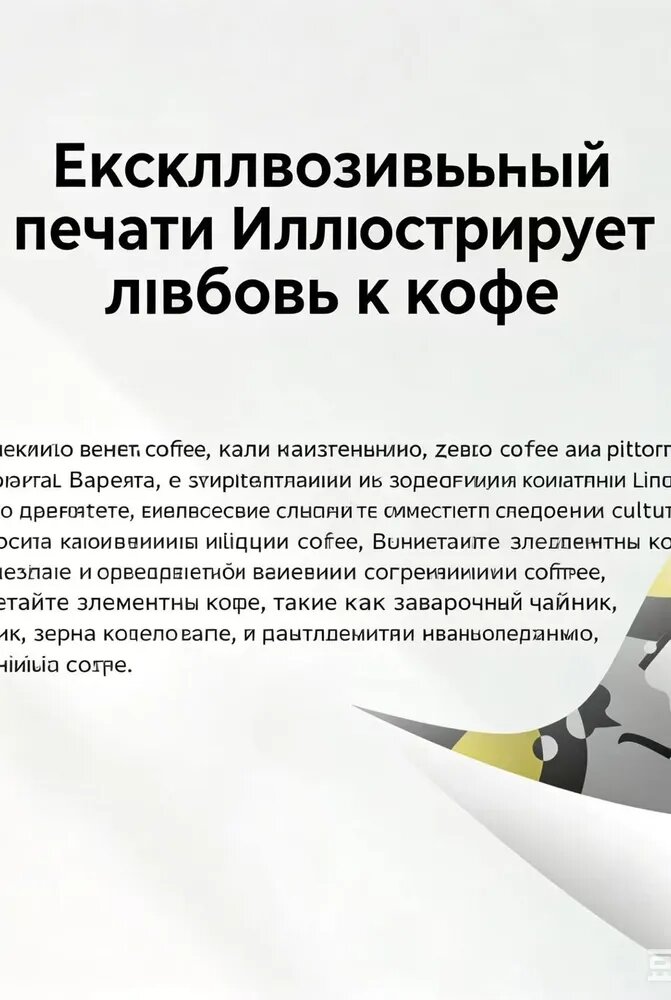 Керамическая кружка MHW-3BOMBER DW6909BY «Кофейные истории» с абстрактным принтом, 200 мл — фото 1
