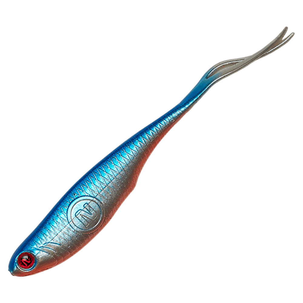 Приманка силиконовая Narval Fishing Maxlug #001-Blue Back Shiner - в упаковке 2 шт, размер 8" (20.32 см)