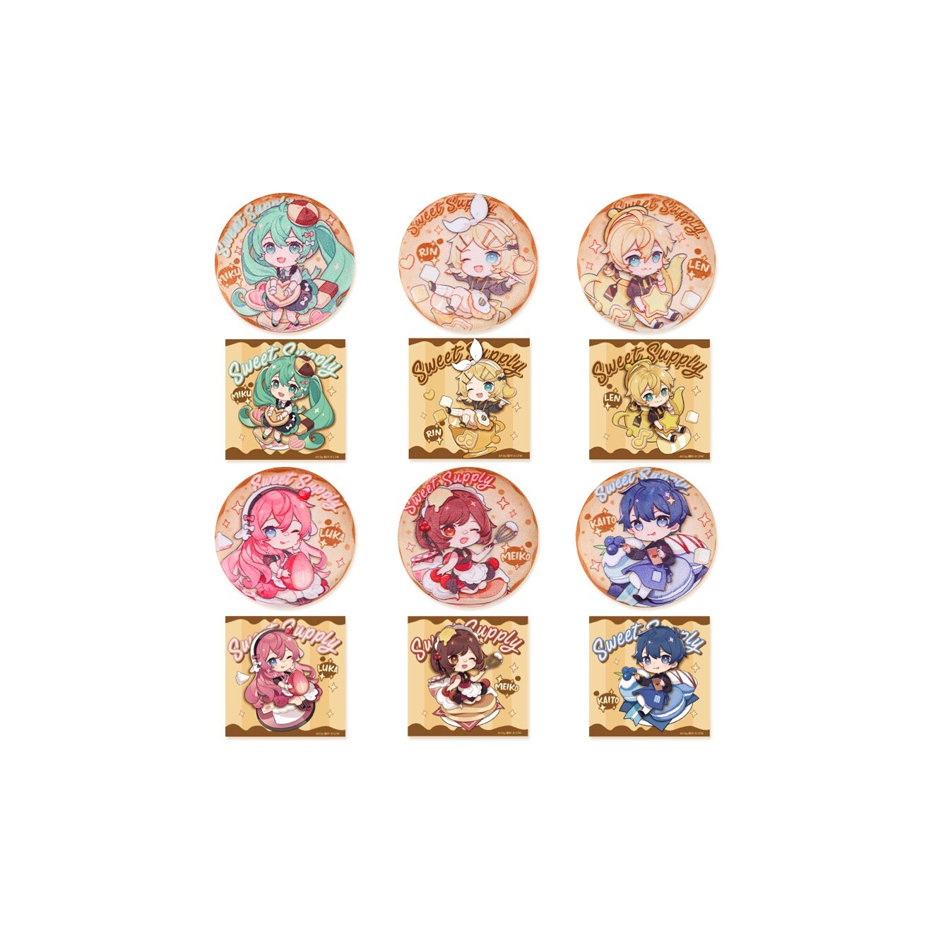GUANGBO Hatsune Miku Selling Sweet Collection Anime Plush Badge Badges