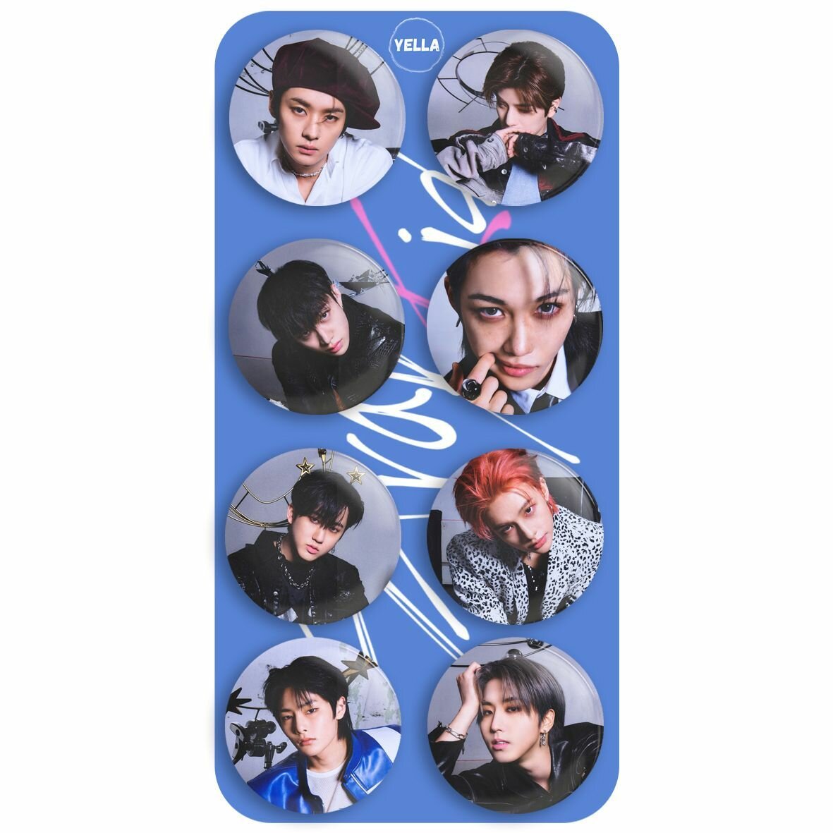 Набор из 8 значков 44 мм Stray Kids