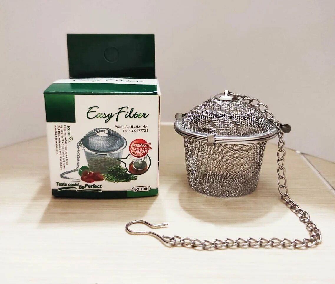 Ситечко EasyFilter для заварки на цепочке, диаметр 5 см
