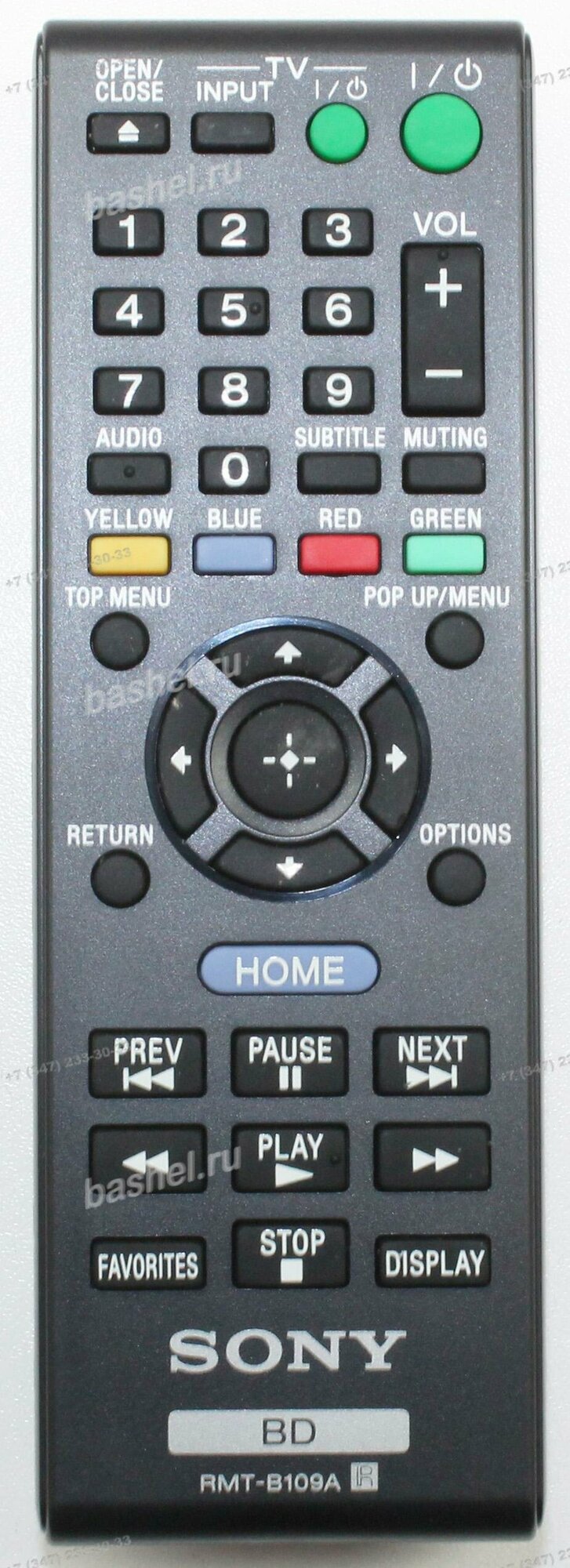 Sony RMT-B109A, RMT-B109P ориг. BD player, Пульт ДУ
