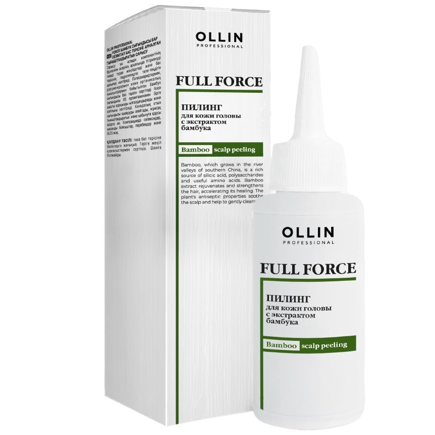 OLLIN PROFESSIONAL OLLIN FULL FORCE Пилинг для кожи головы с экстрактом бамбука 80мл