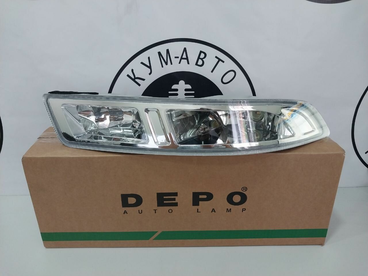 Правая фара противотуманная Ниссан Альмера Классик DEPO Тайвань NISSAN ALMERA CLASSIC 2007-12г.