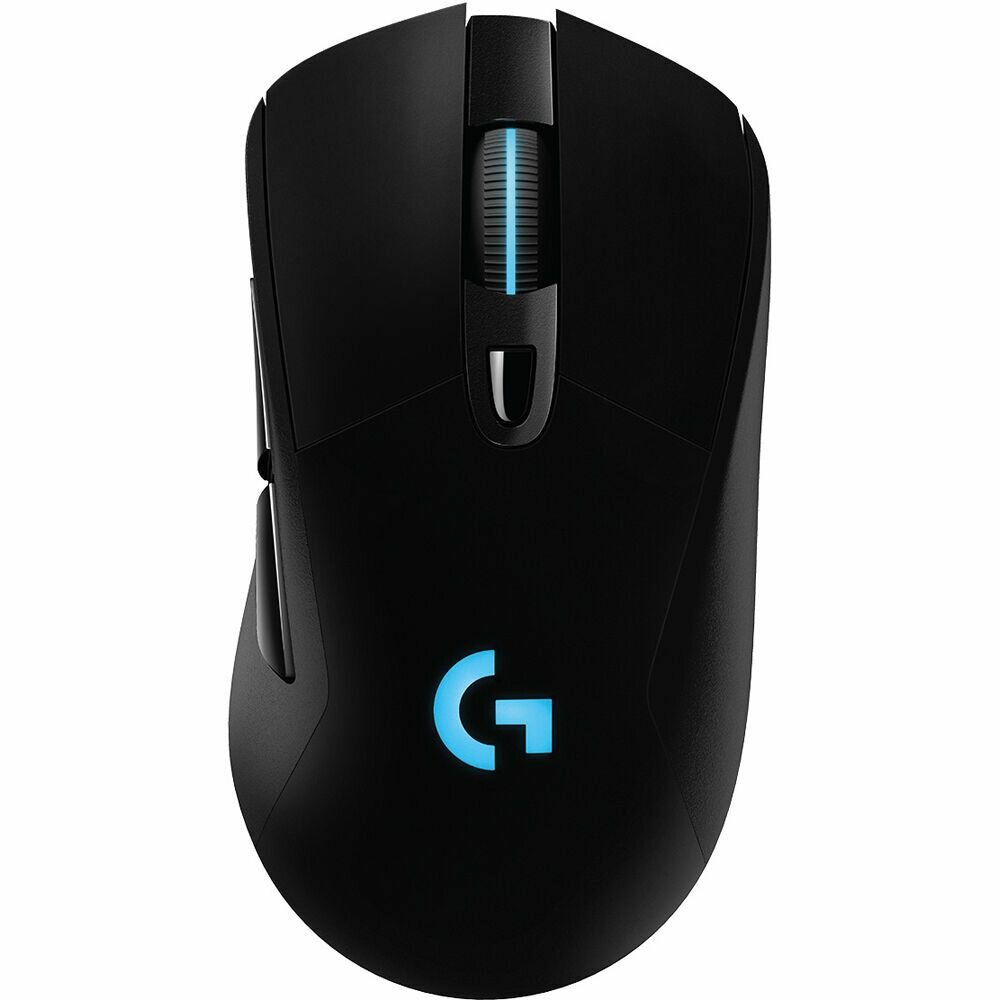 Мышь Logitech Мышь игровая Logitech G703 Lightspeed уц-1 черная, сенсор 100-25600dpi (Hero25K), беспроводная 2.4GHz + USB 1,8м, 5 программируемых кнопок + колесо прокрутки, RGB-подсветка, под правую руку
