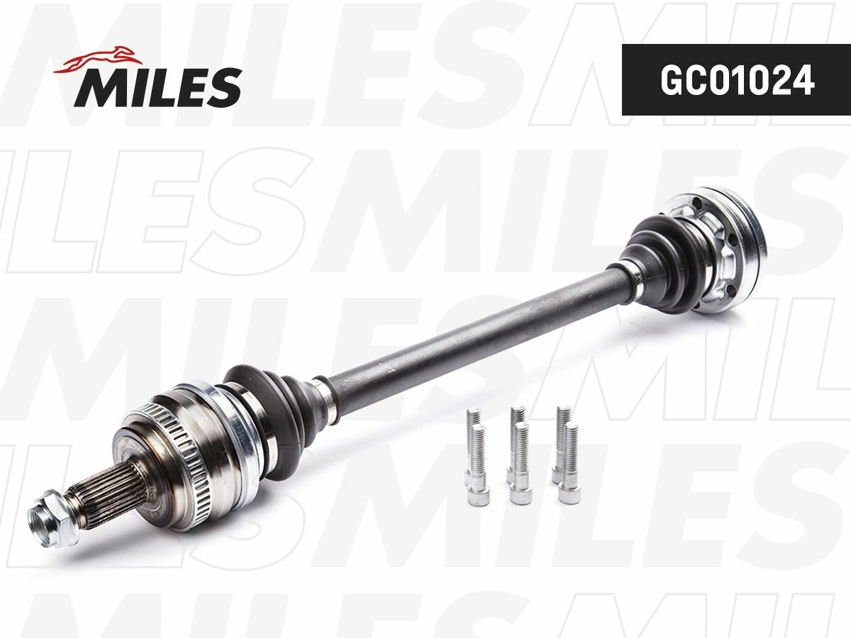 MILES Привод в сборе левый BMW E90/E81/E87 1.8D-2.5 04- (GKN 304477) GC01024
