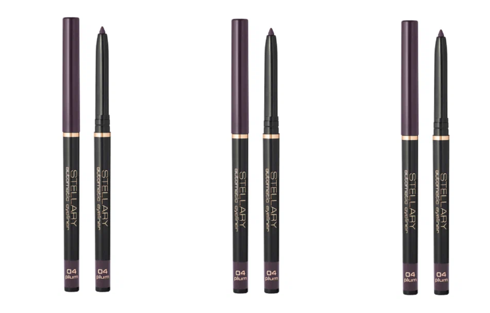 Автоматический карандаш для глаз Stellary Automatic eyeliner, тон 4 Plum, 0,28 г 3 шт