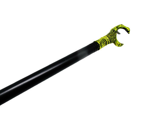 Трость с шаром в когтях золотая, пластмассовая, длина 105 см