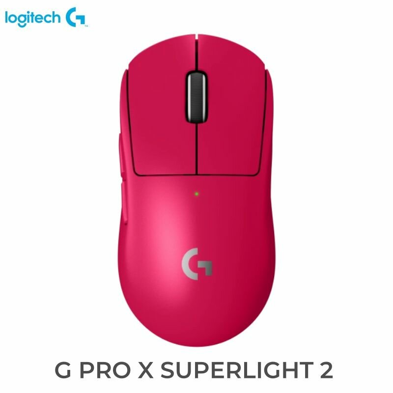 Беспроводная игровая мышь Logitech G PRO X SUPERLIGHT 2 LIGHTSPEED 44000Dpi HERO 2, розовый