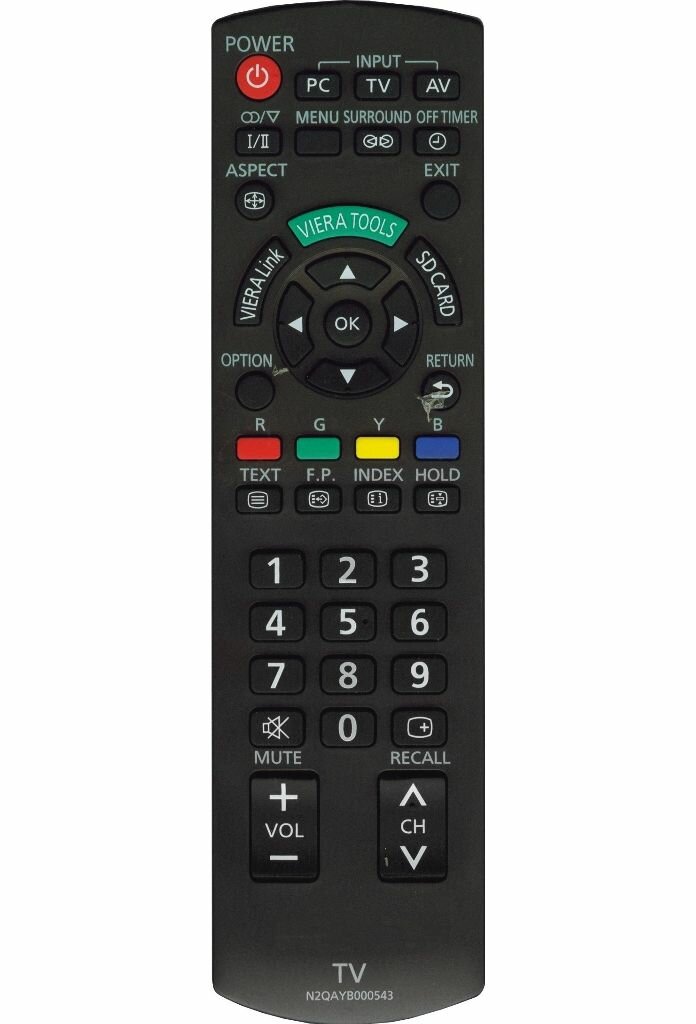 Пульт N2QAYB000543 для телевизора Panasonic