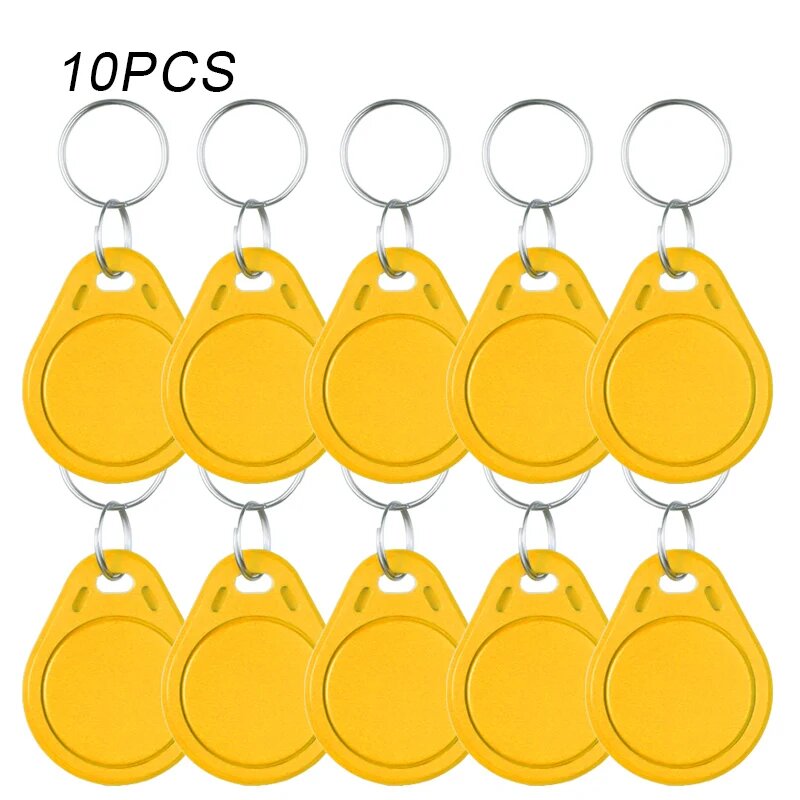 RFID брелок желтый 10шт, UID