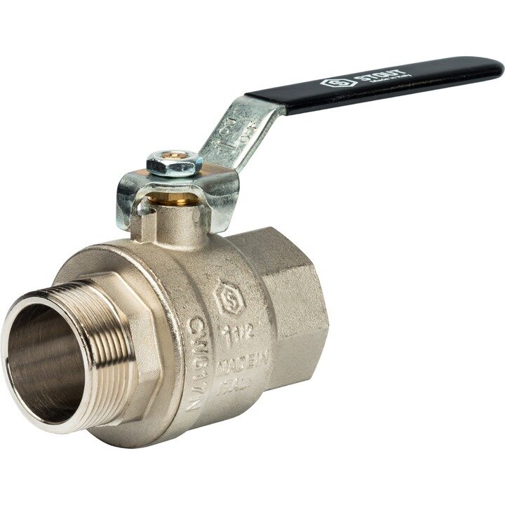 Кран шаровой полнопроходной Stout SVB-0003-000040 1 1/2" ВР/НР рычаг