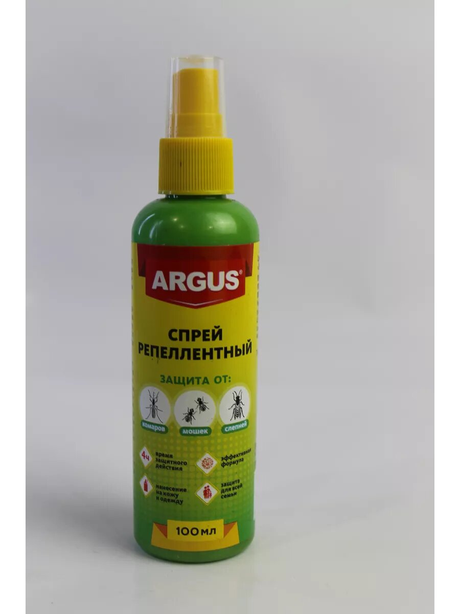 Лосьон-спрей ARGUS, репеллент, от комаров, с запахом жасмина 100 мл.
