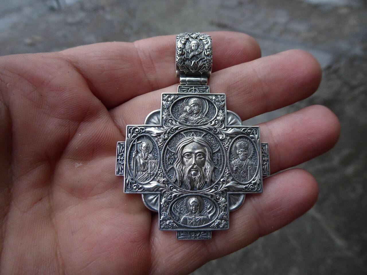 Крестик, серебро, 925 проба