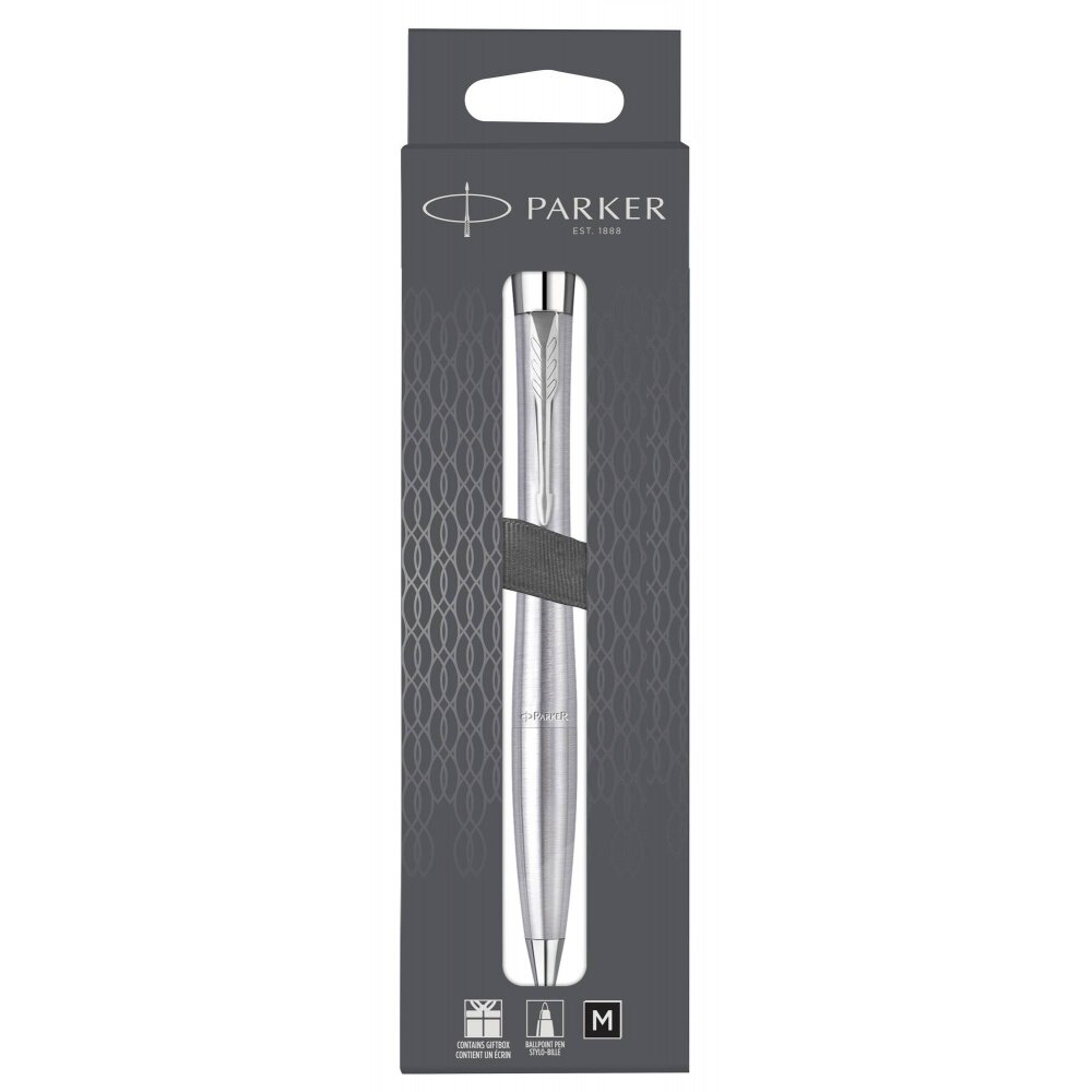 Parker 2150860 Ручка шариковая parker urban core k314 в подарочной коробке, metro metallic ct
